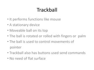 Input devices | PPTX