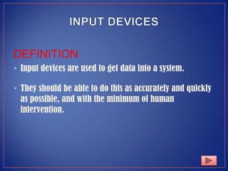 Input devices | PPTX