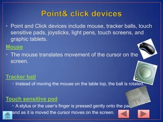 Input devices | PPTX
