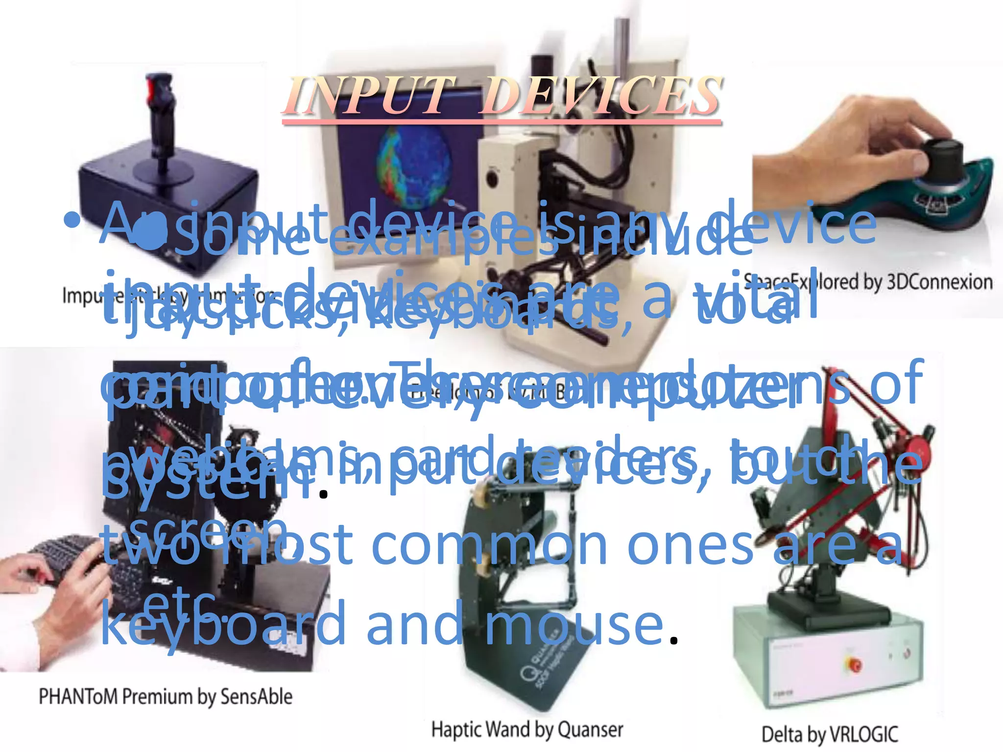 Input devices | PPTX