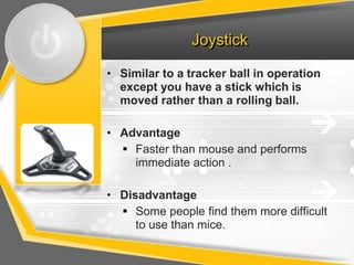 Input devices and types | PPT