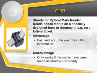 Input devices and types | PPT
