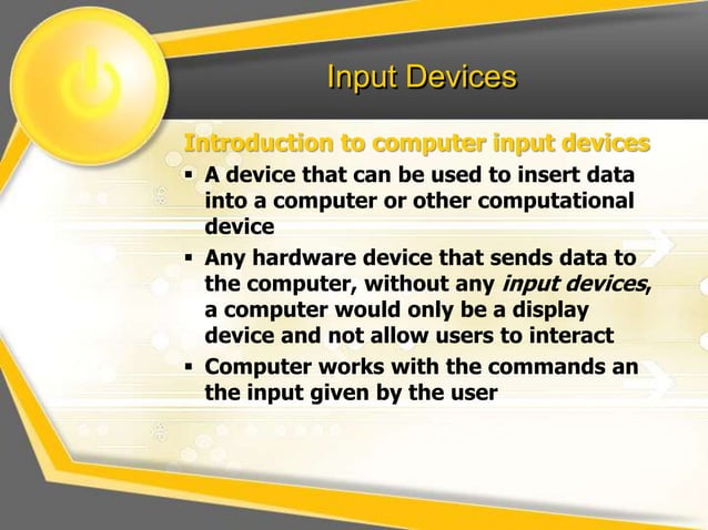 Input devices and types | PPT