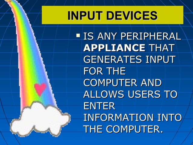 Input devices | PPT | Computer Peripherals | Computing