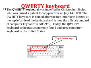 Input devices_(Mouse and Keyboard) | PPT