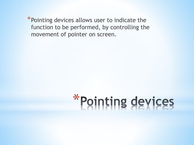 Input devices | PPTX