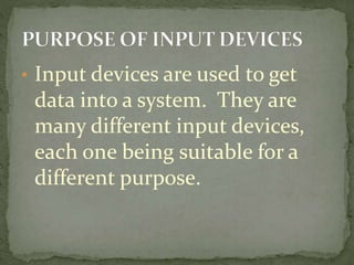 Input devices | PPT