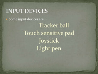 Input devices | PPT