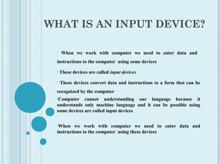 Input devices | PPT