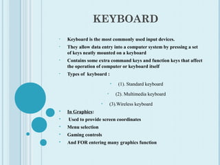 Input devices | PPT