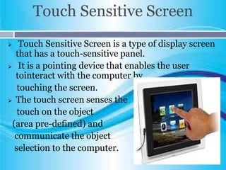 Input devices | PPTX | Computer Peripherals | Computing
