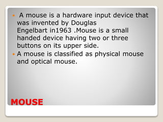Input devices 2 Easy To understand | PPTX