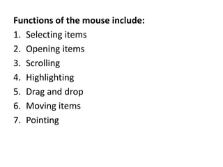 Input devices | PPTX