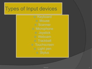 Input devices | PPTX