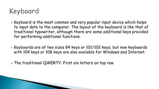 Input devices | PPTX
