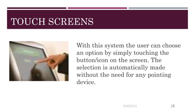 Input devices | PPTX | Computer Peripherals | Computing