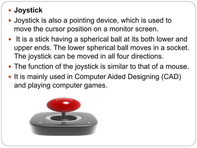 Input devices and output devices of computer | PPT