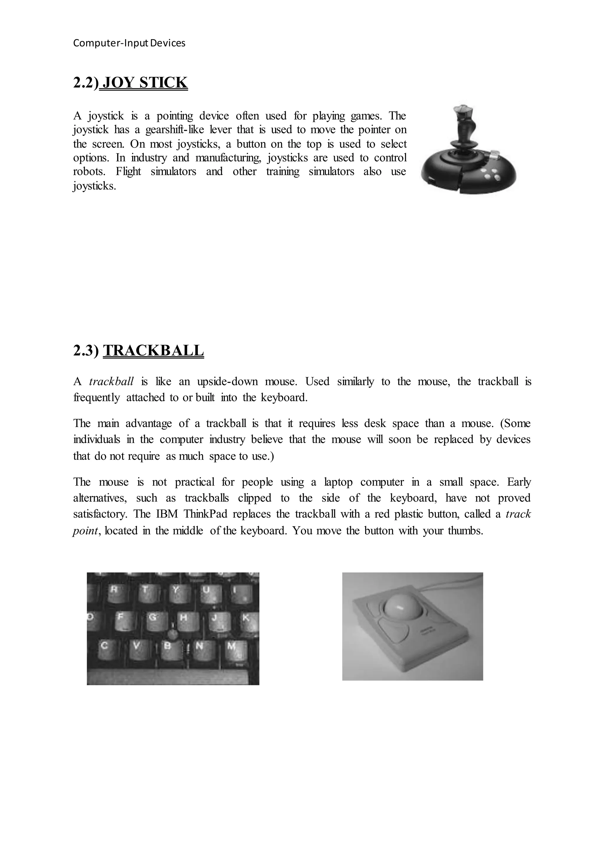 Input devices | PDF