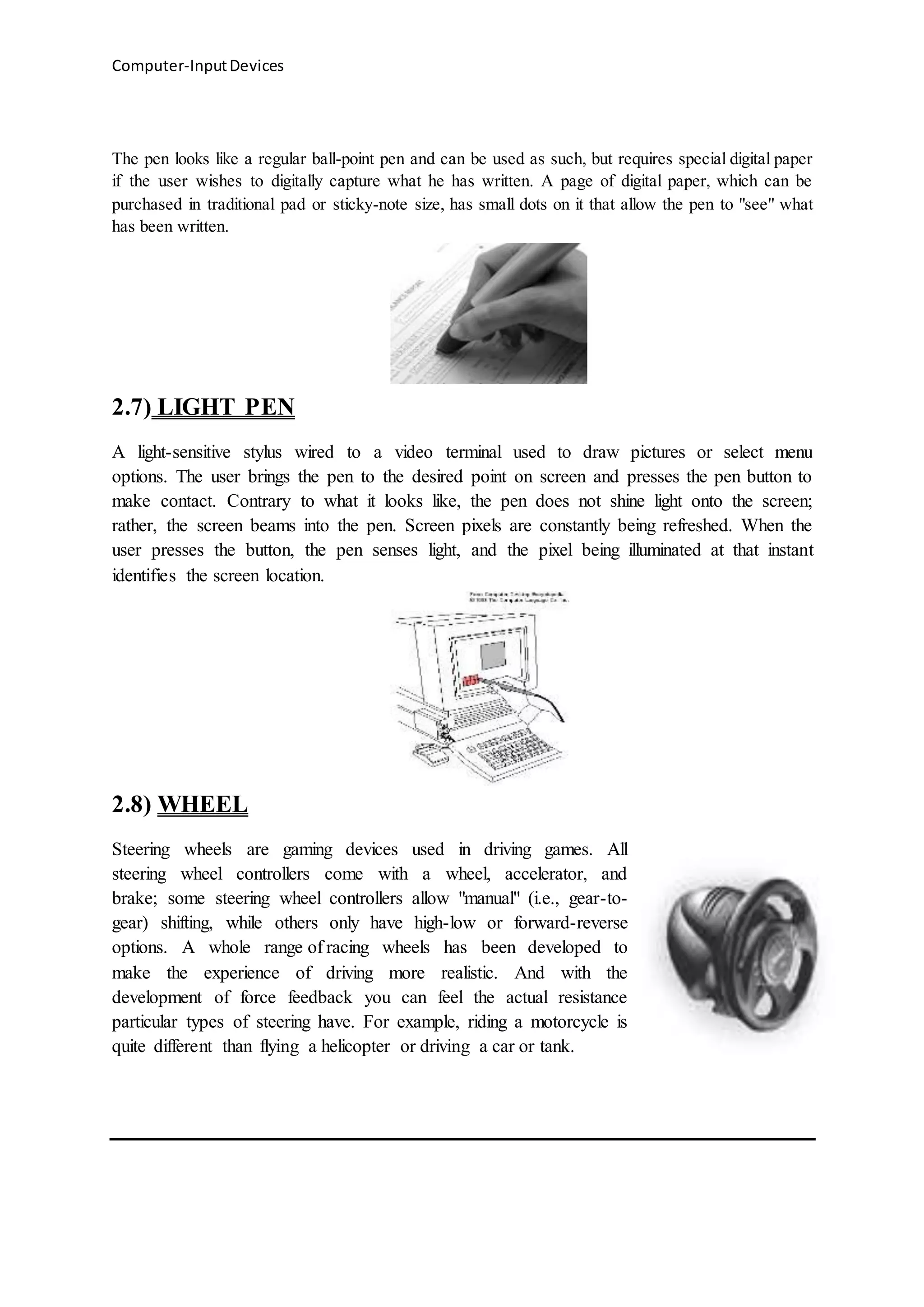 Input devices | PDF