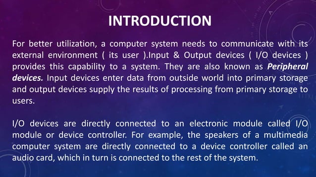 Input Devices | PPT