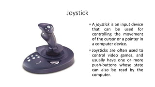 Input devices | PPTX