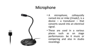 Input devices | PPTX