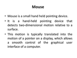 Input devices | PPT