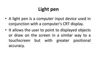 Input devices | PPT