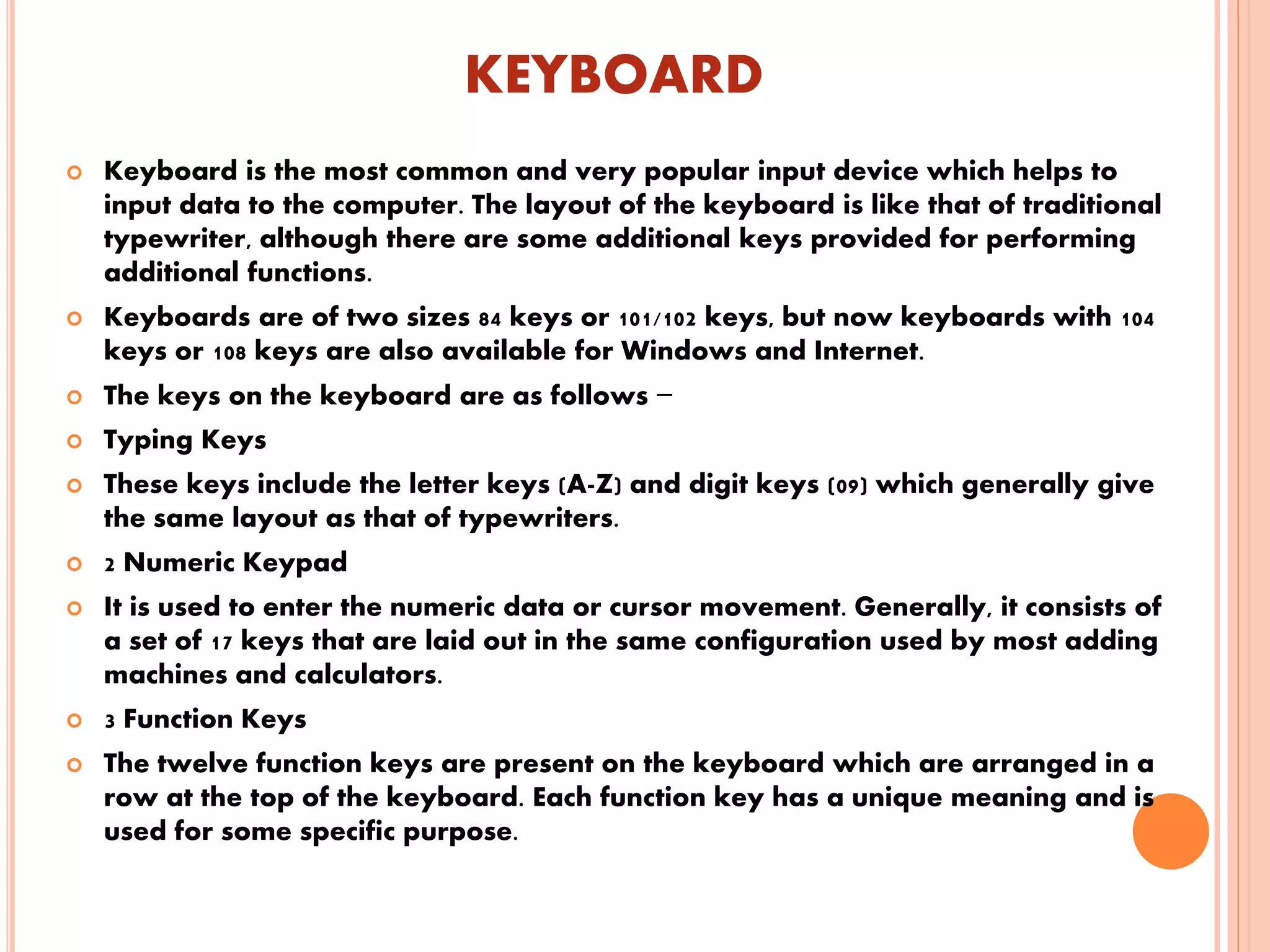 Input devices | PPT