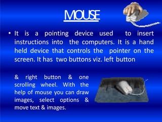 Input Devices.pptx | Computer Peripherals | Computing