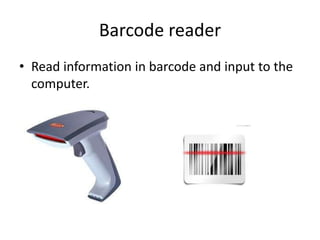 Input Devices in computers - basic knowledge | PPTX