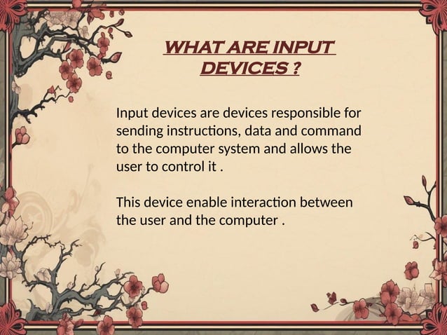 INPUT DEVICES (PRACTICUM) PPT PRESENTATION | PPT