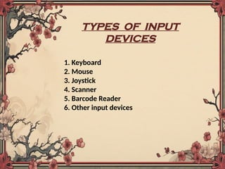 INPUT DEVICES (PRACTICUM) PPT PRESENTATION | PPTX | Computer ...