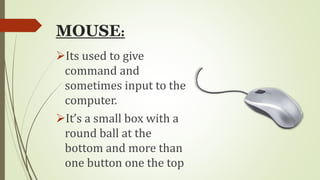 Fundamentals of computer device input output devices | PPTX