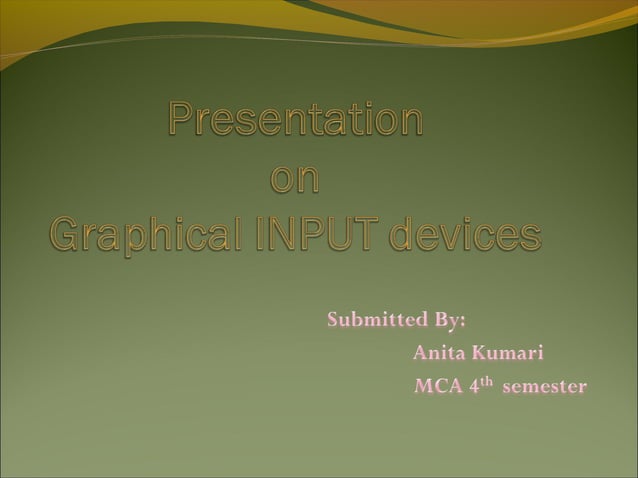 Input devices in computer graphics | PPT | Computer Peripherals | Computing