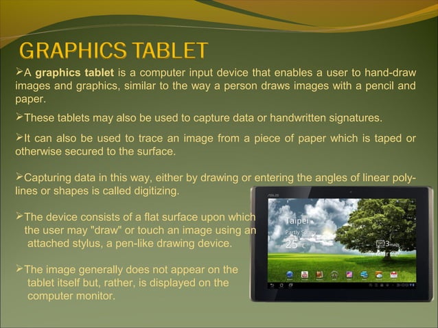 Input devices in computer graphics | PPT | Computer Peripherals | Computing