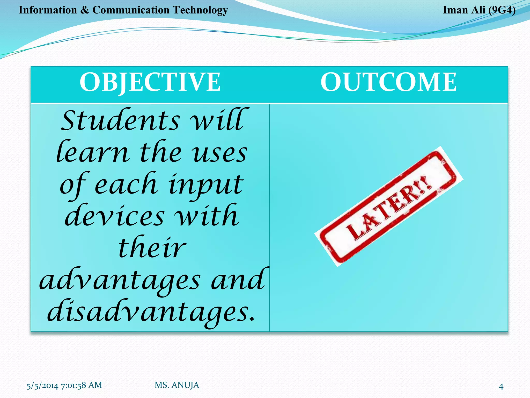 Input devices main | PPTX