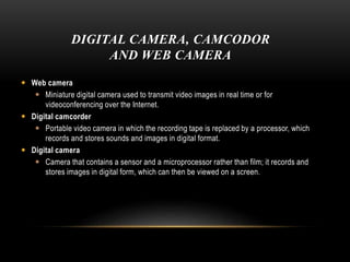 Input devices of computer | PPTX