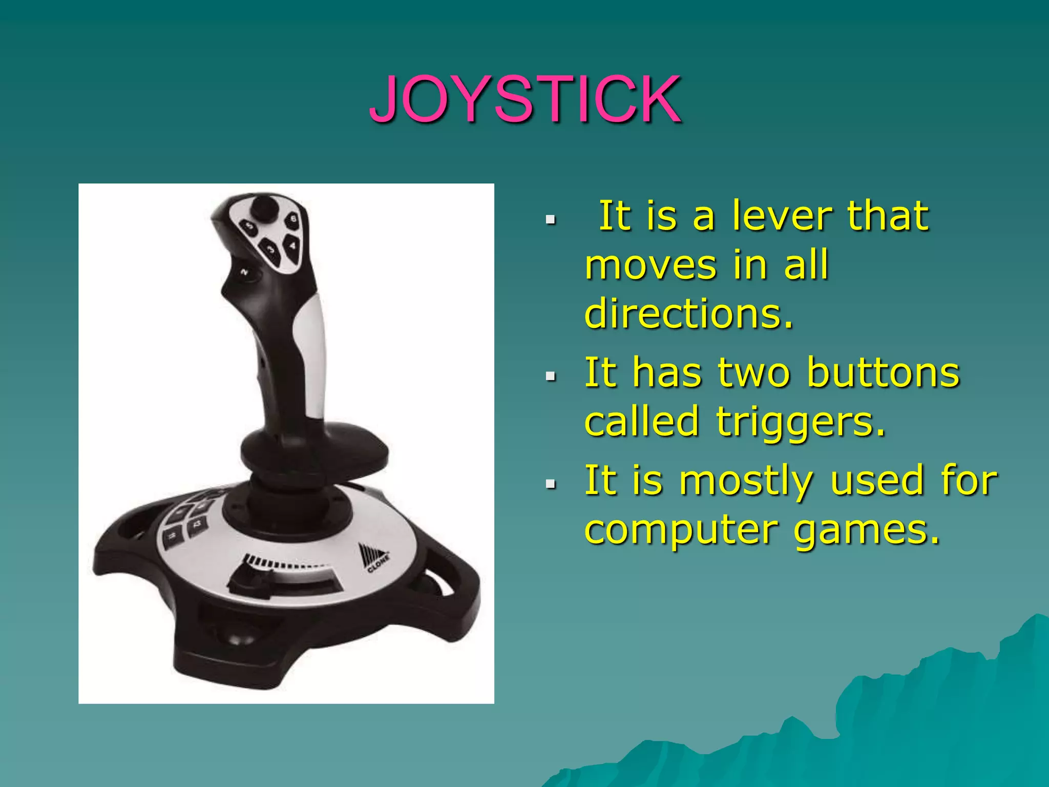 Input devices of computer | PPT