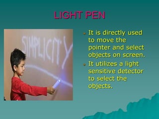 Input devices of computer | PPT