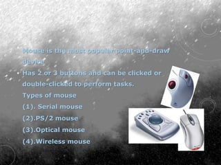 Input Devices | PPTX | Computer Peripherals | Computing