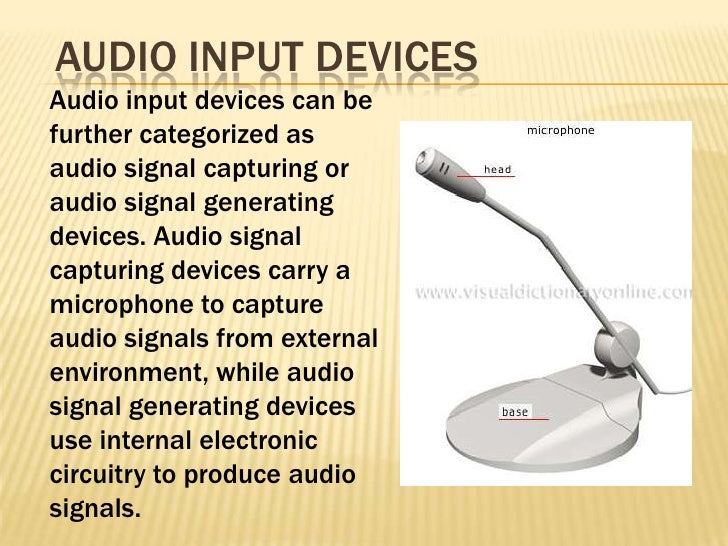 Input Devices Showing Their Features