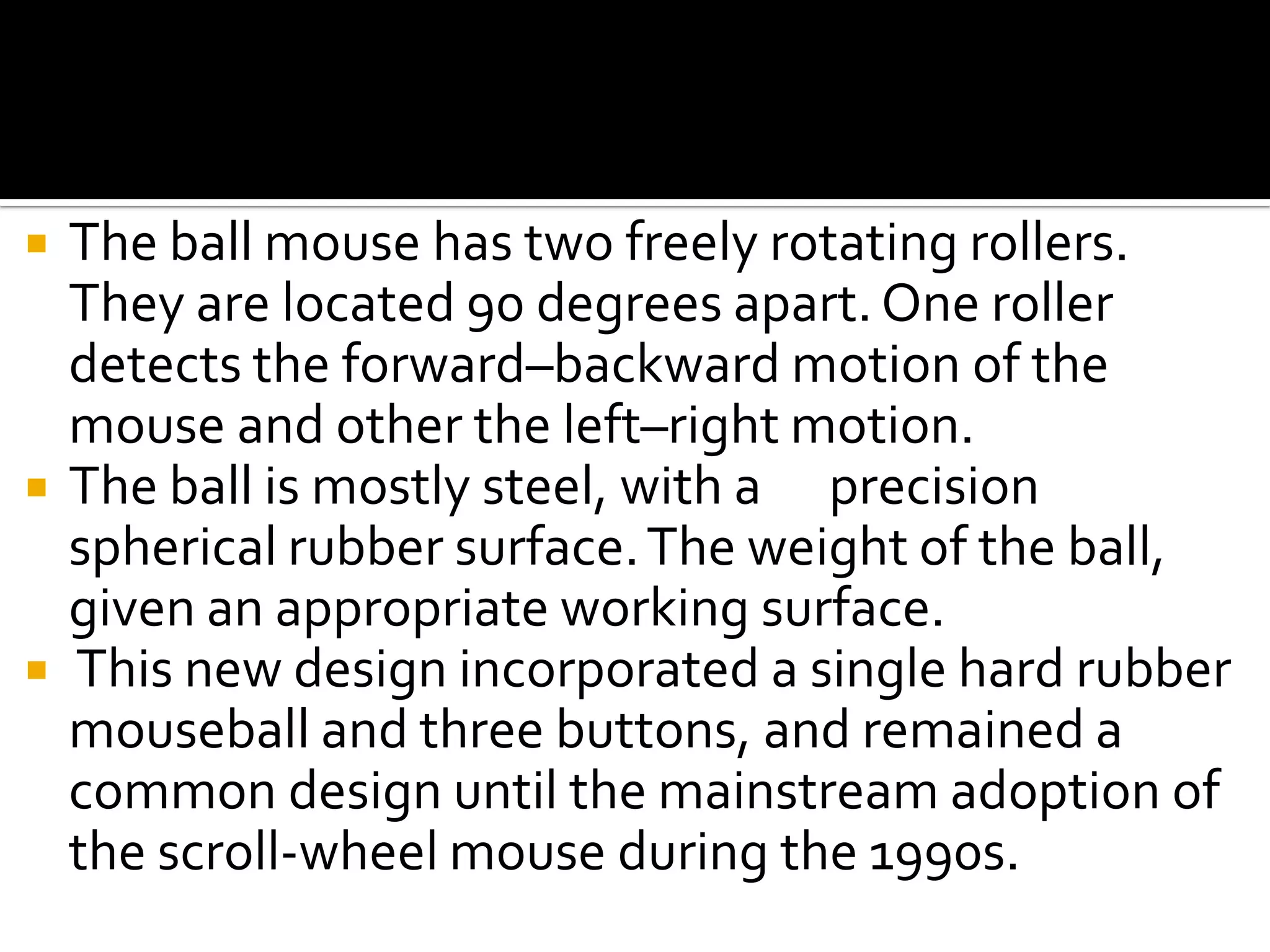 Input devise mouse | PPTX