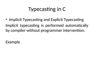 Concept of Input Functions In C Language | PPT