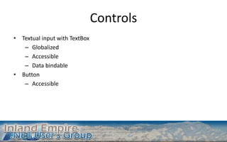 Silverlight Input Handling | PPT