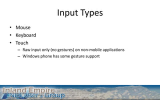 Silverlight Input Handling | PPTX