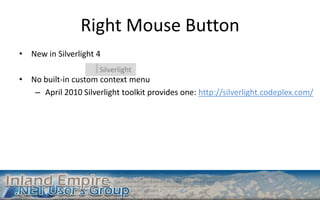 Silverlight Input Handling | PPT
