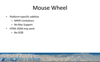 Silverlight Input Handling | PPTX
