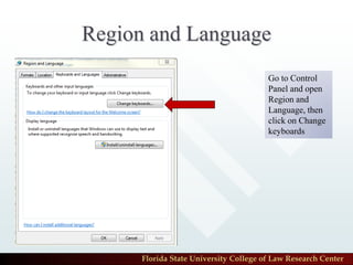 Input language for ms word | PDF