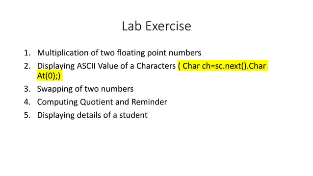 Input Output statments in Java. Input and Output statements used in ...